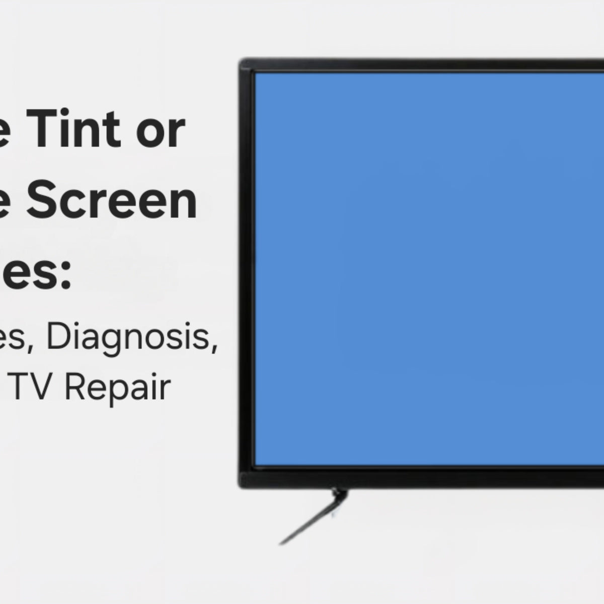 blue tv screen