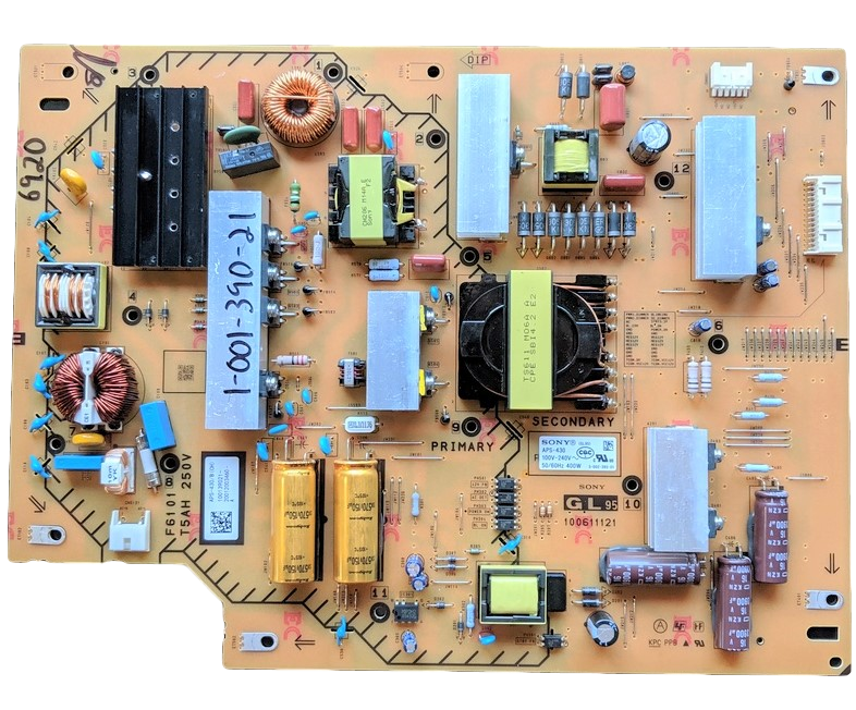 1-001-390-21 Sony Power Supply, 100139021, APS-430, KD-65X750H, KD-65X – TV Parts Today