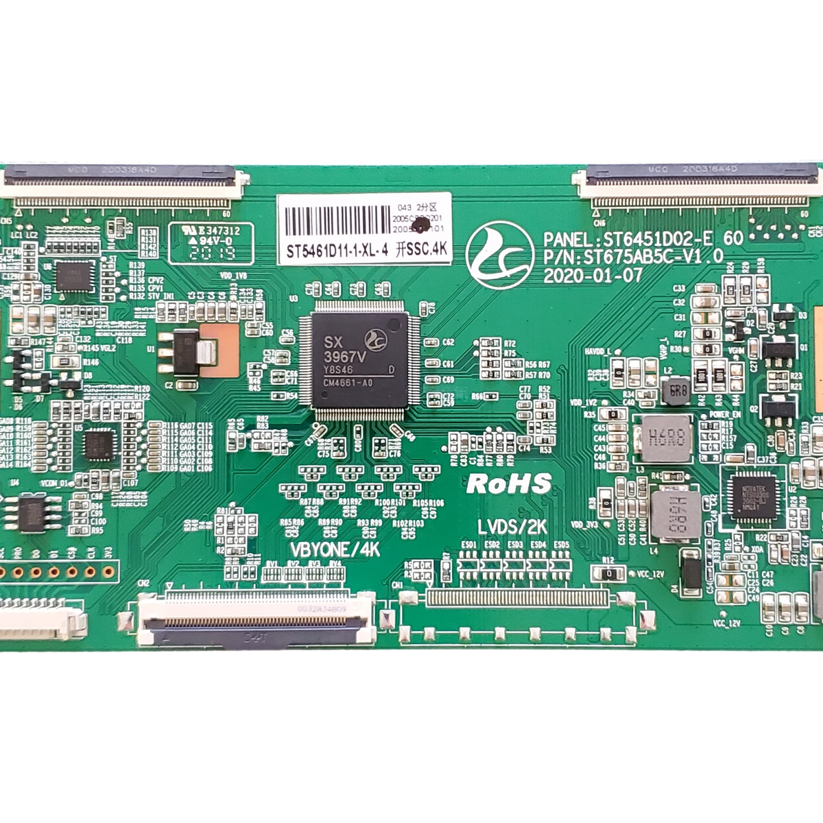 ST5461D11-1-XL-4 Sceptre T-Con, ST675AB5C-V1.0, N55 – TV Parts Today