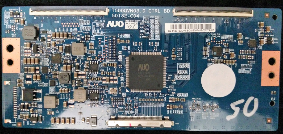 55.50T32.C01 TCL T-Con Board, T500QVN03.0 CTRL CB, 50T32-C04, D50U-D1, M50-D1, E50-D2 ...