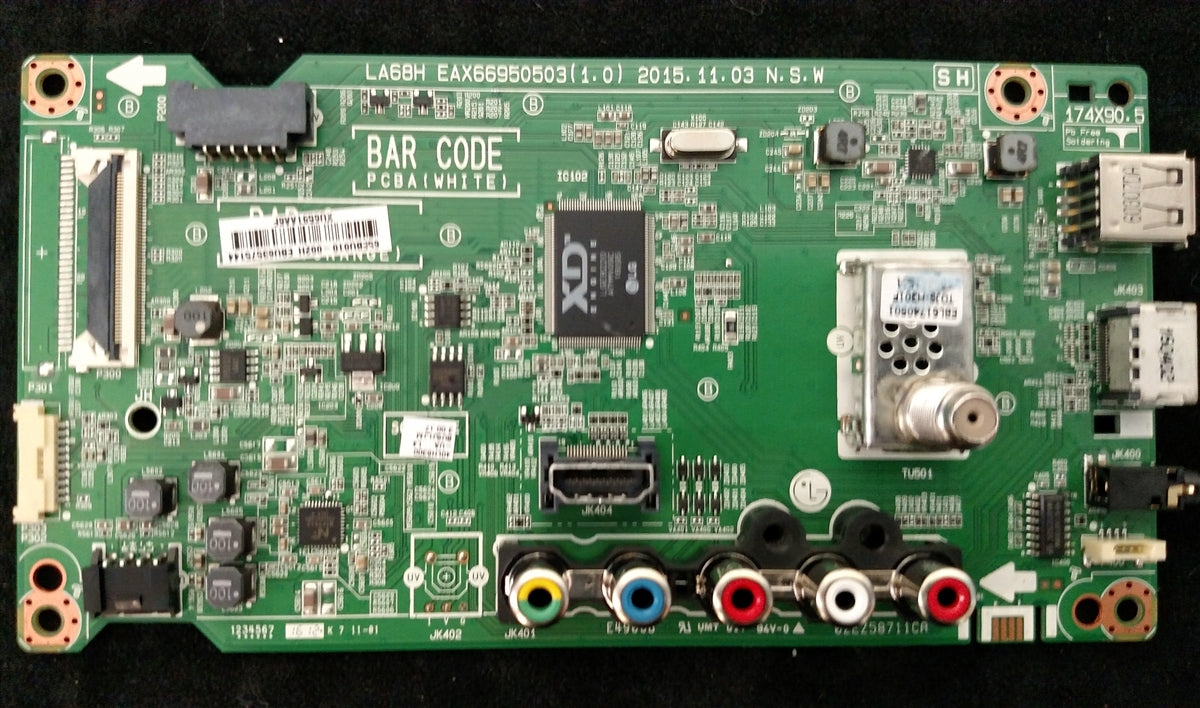 EBU63575144 LG Main Board, TV Module, EAX66950503(1.0), 40LH5300-UA, 40LH5300-UA.BUSJLJM – TV ...