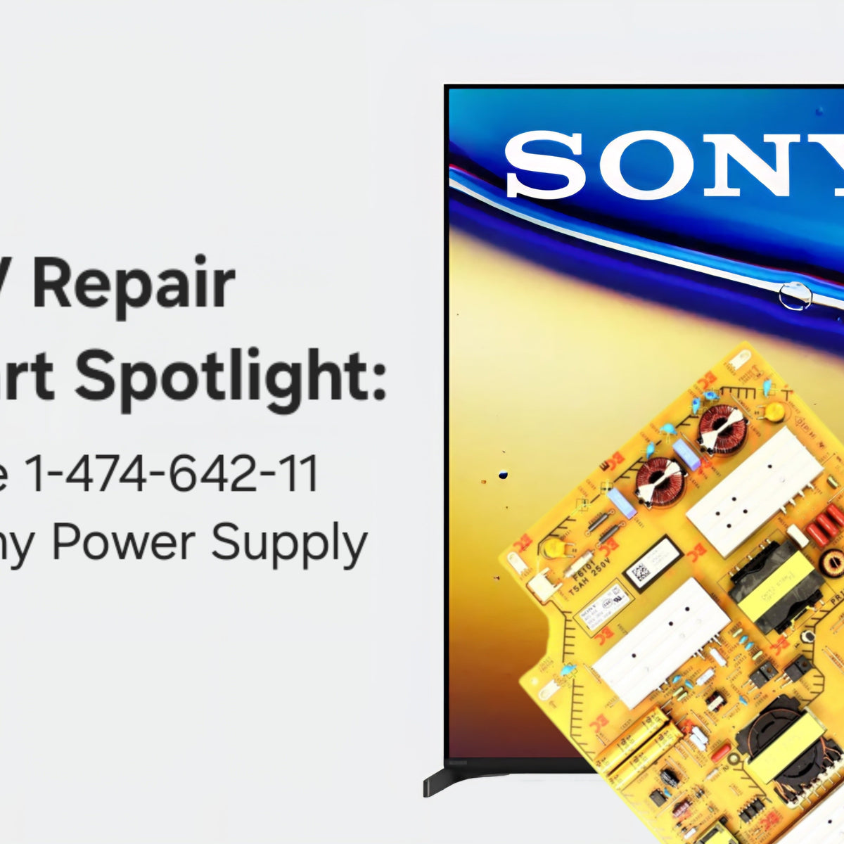 TV Repair Part Spotlight: The 1-474-642-11 Sony Power Supply Board – TV ...