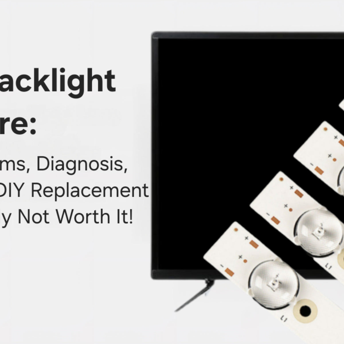TV Backlight Failure: Symptoms, Diagnosis, & Why DIY Replacement Is Us ...