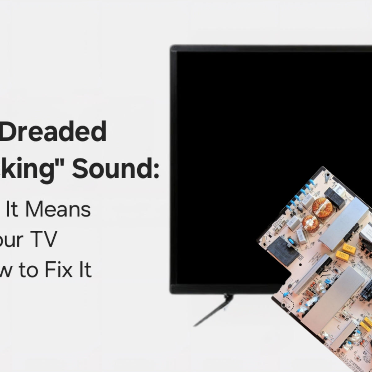 The Dreaded "Clicking" Sound: What It Means for Your TV & How to Fix I ...