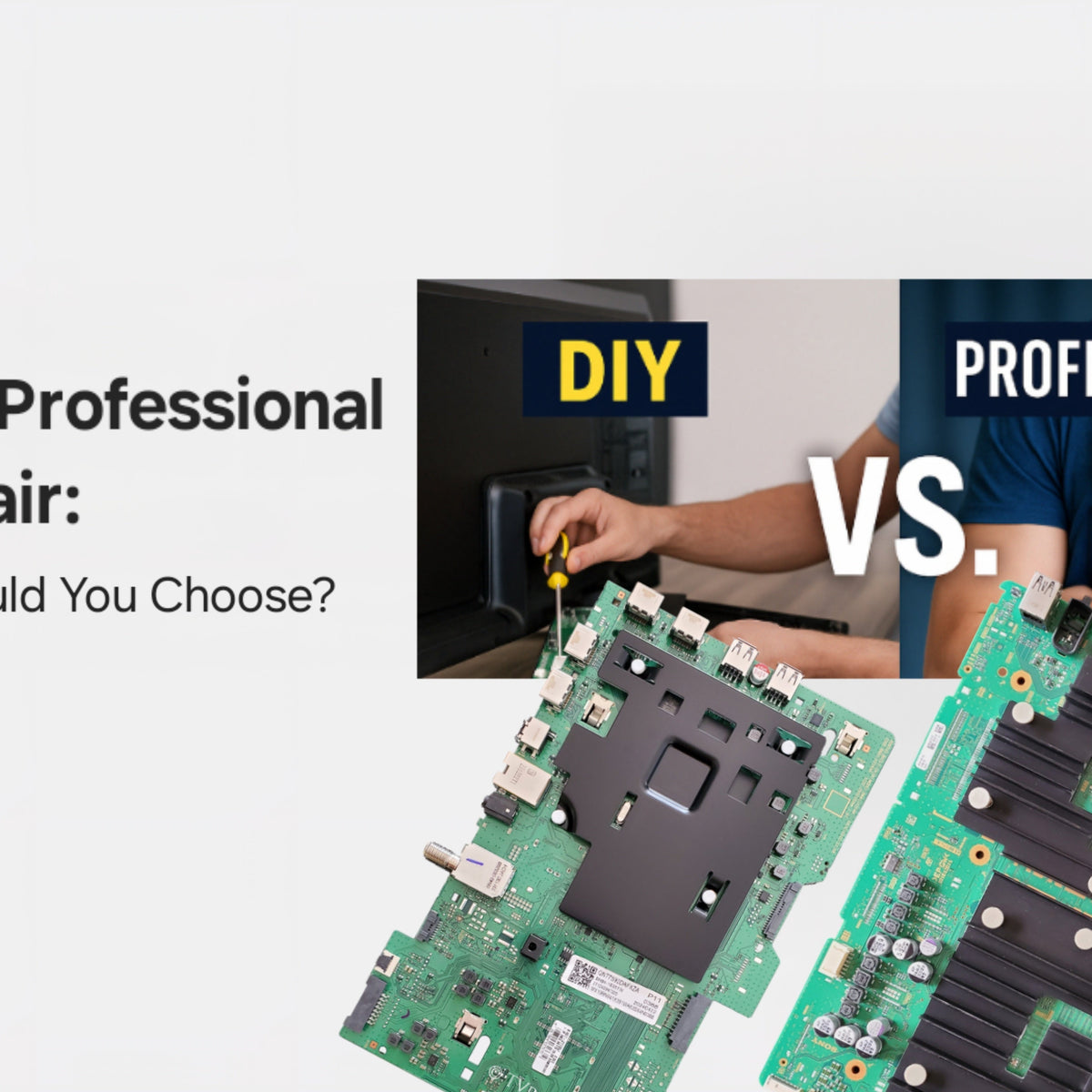 DIY vs. Professional TV Repair – Which Should You Choose? – TV Parts Today