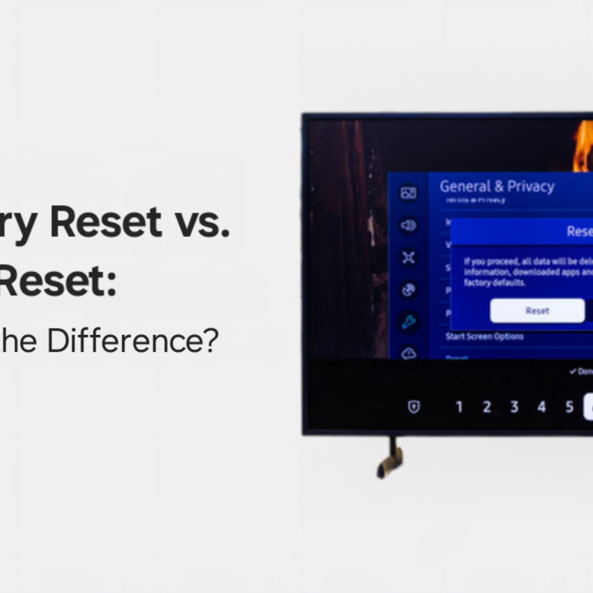 Factory Reset vs. Hard Reset: What’s the Difference? – TV Parts Today