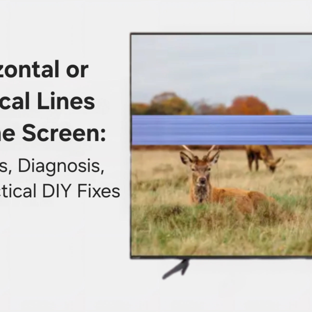 Horizontal or Vertical Lines on the TV Screen: Causes, Diagnosis, & Pr ...