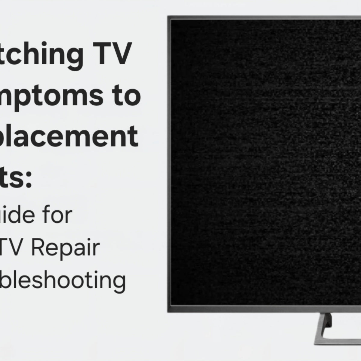 Matching TV Symptoms to Replacement Parts: A Guide for DIY TV Repair T ...