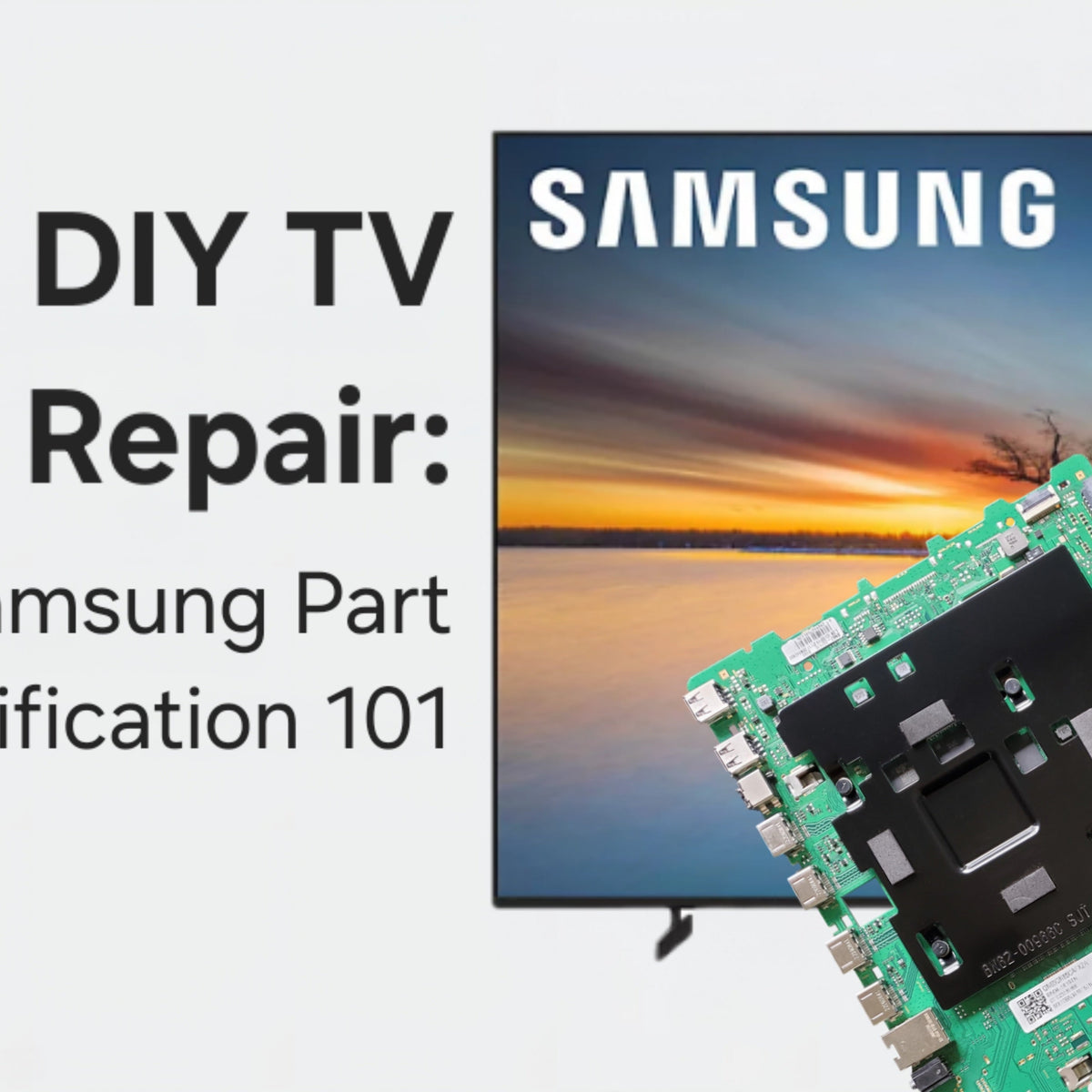 DIY TV Repair: Samsung Part Identification 101 – TV Parts Today