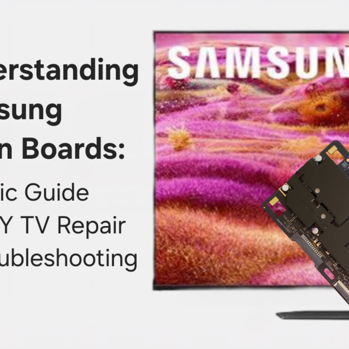 Understanding Samsung T-Con Boards: A Basic Guide for DIY TV Repair ...