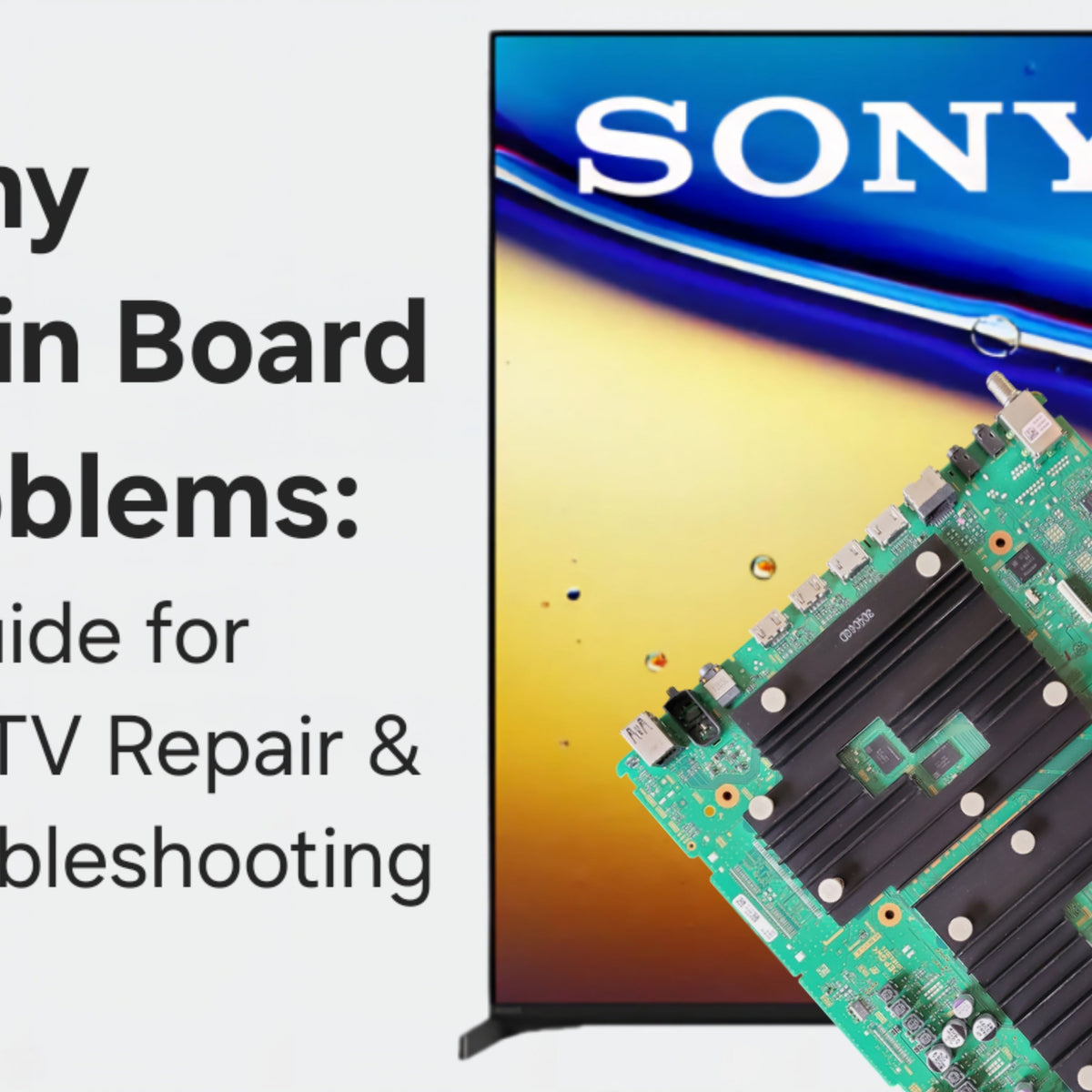 Sony Main Board Problems: A Guide for DIY TV Repair & Troubleshooting ...