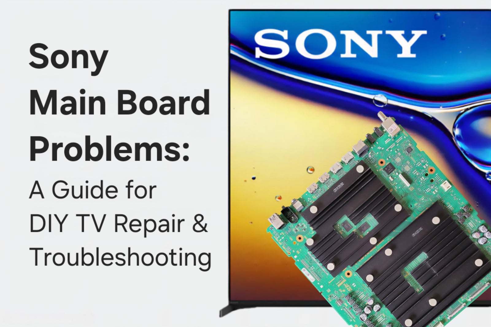 Sony Main Board Problems: A Guide for DIY TV Repair & Troubleshooting ...