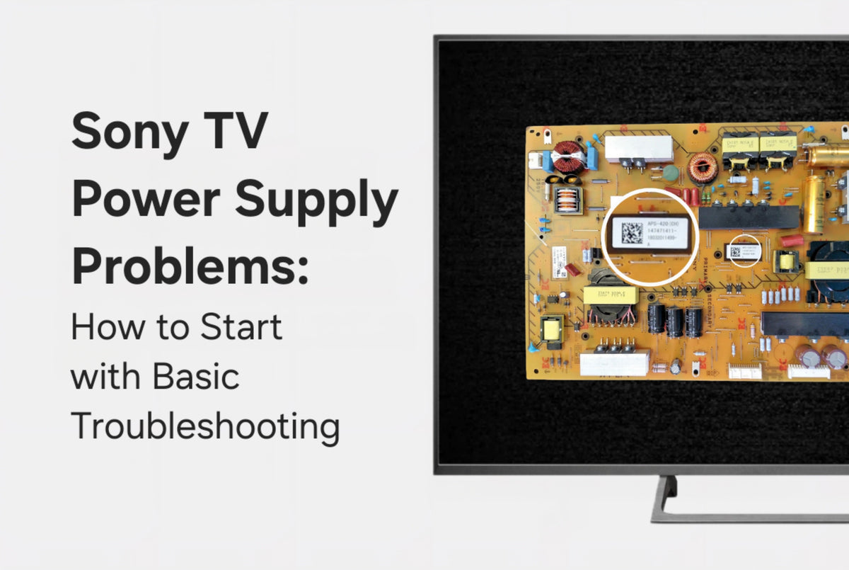 Sony TV Power Supply Problems: How to Start With Basic Troubleshooting ...