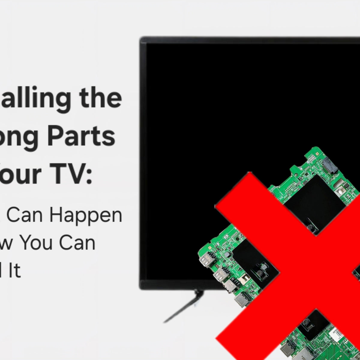Installing the Wrong Parts in Your TV: What Can Happen & How You Can A ...