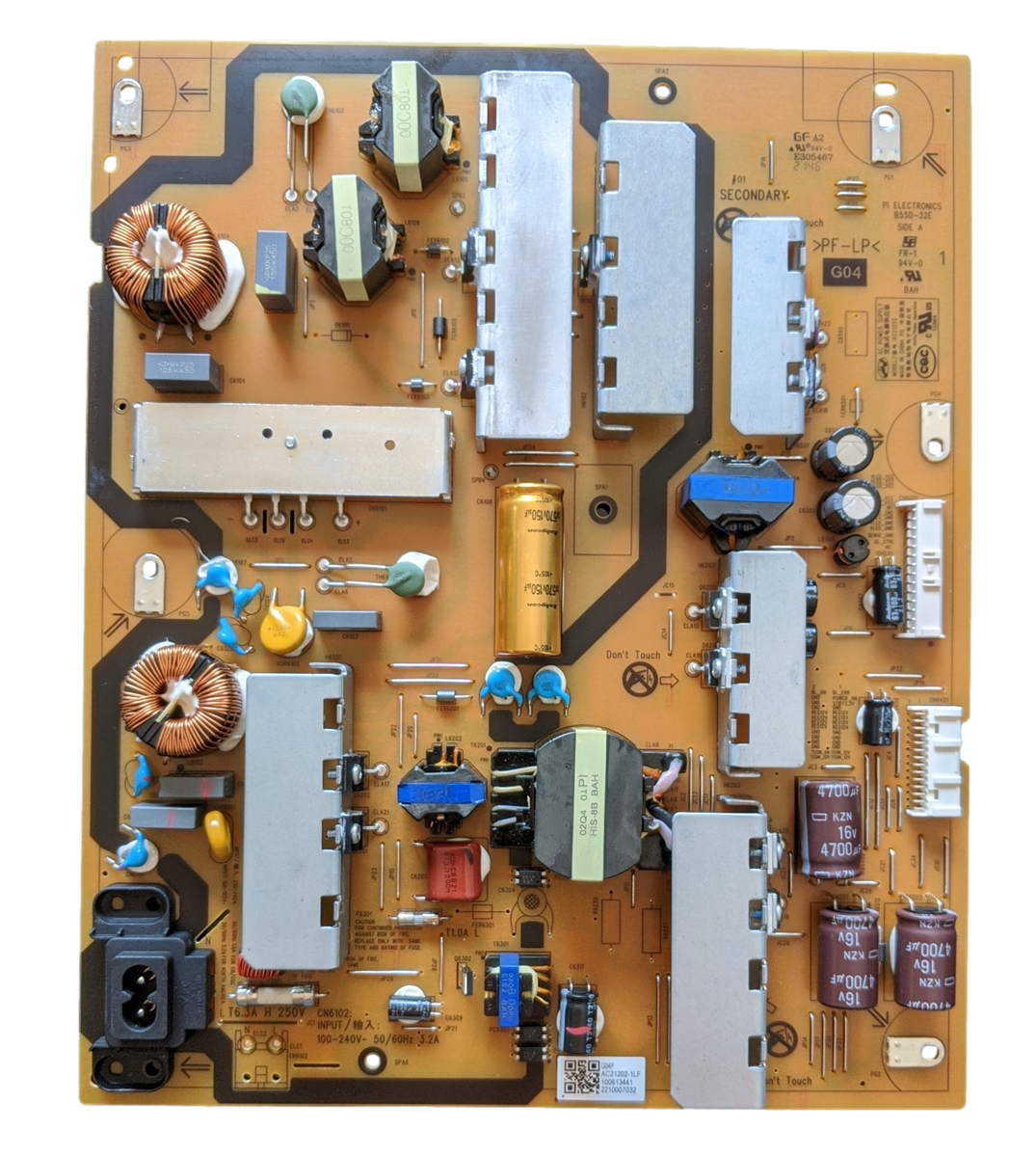 1-006-134-41 Sony Power Supply, AC21202-1LF, 100613441, XR-50X90J – TV ...
