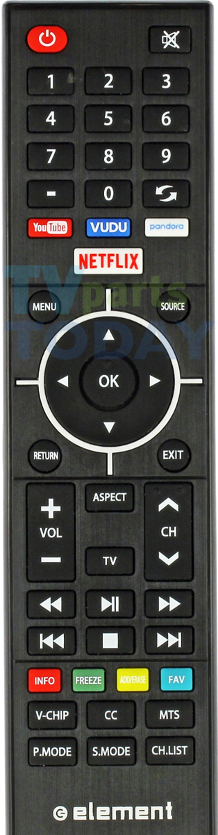 110600026, Element Remote Control, Element-Remote V.2, ELSJ5017 – TV ...