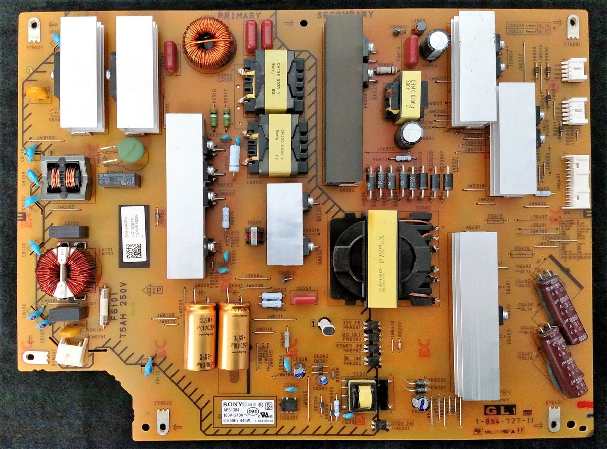 147460911, 1-474-609-11 Sony Power Supply, APS-384, APS-384(CH), 1-894 ...