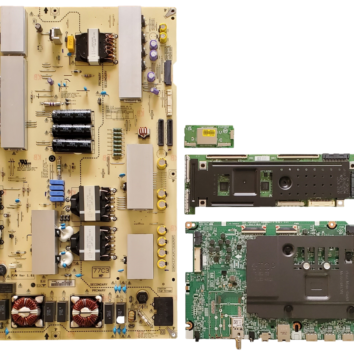 OLED77C3PUA LG TV Repair Parts Kit, EBT67523007 Main Board, EBR3849570 ...