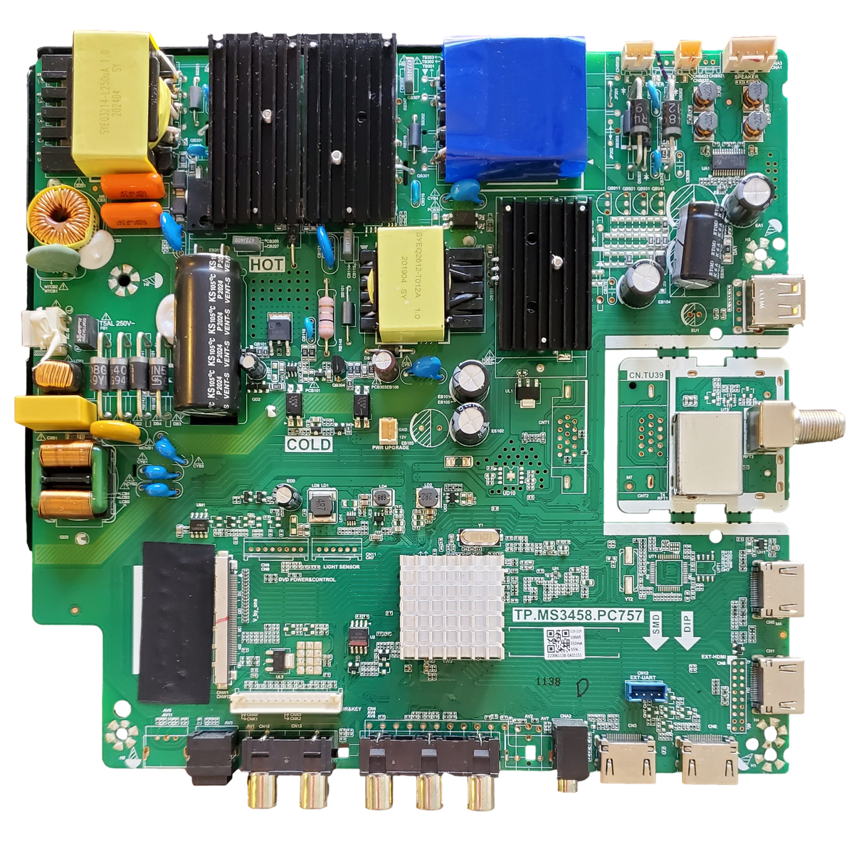 DXCK202005-046, Sceptre Main Board, TP.MS3458.PC757, 1.05.01.0010128-0 ...
