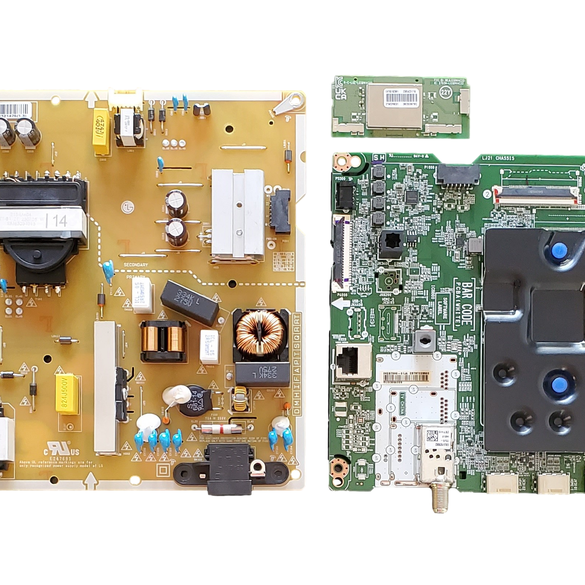 65UQ7070ZUE LG TV Repair Kit, EBT67228502 Main Board, EAY65895632 Powe ...