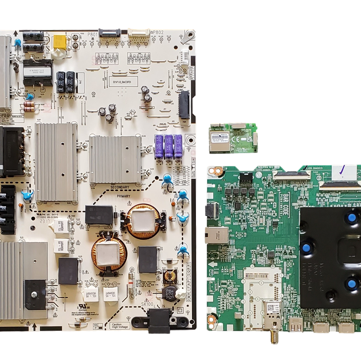 75UR9000PUA LG TV Repair Parts Kit, EBT67480002 Main Board, EAY6589320 ...