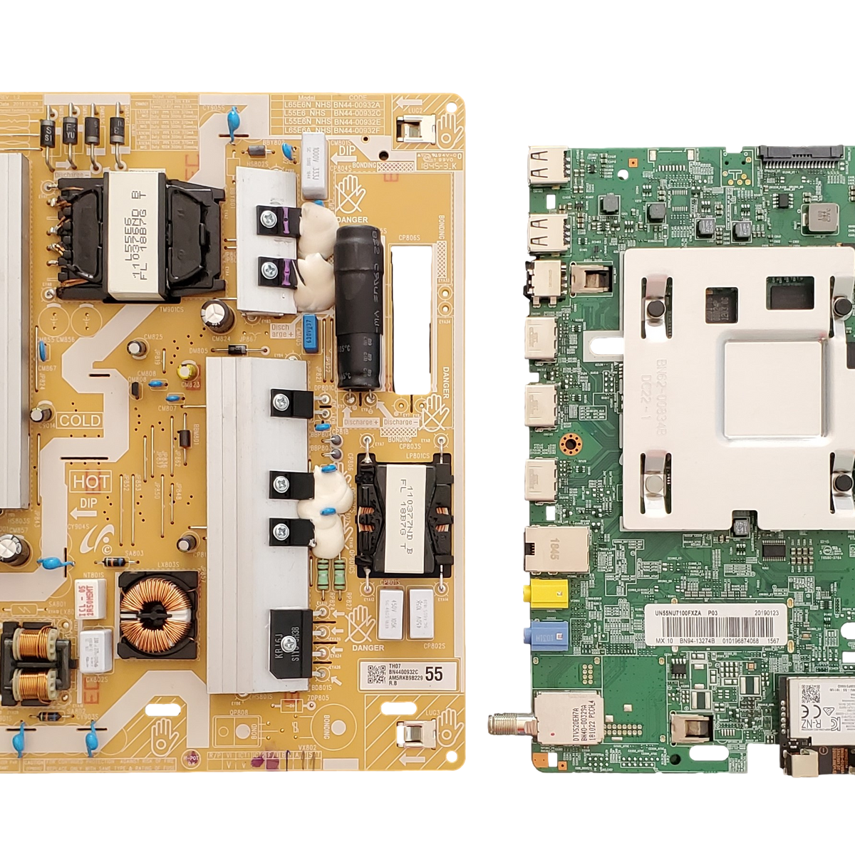 UN55NU7100FXZA Samsung TV Repair Kit, BN94-13274B Main Board, BN44-009 ...