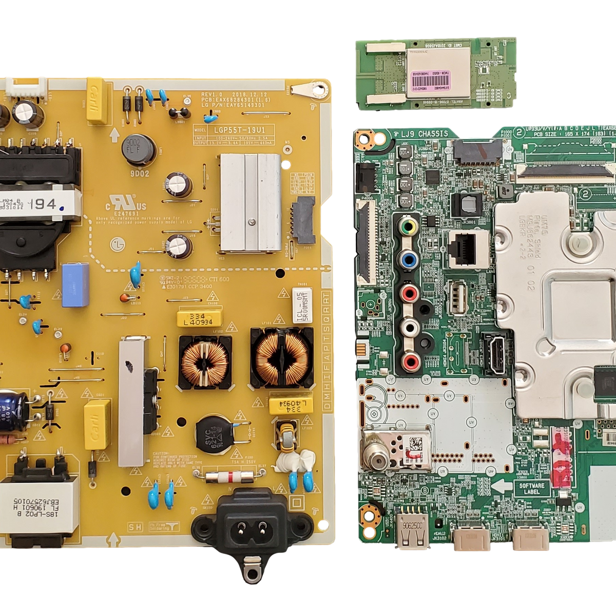 55UM7300PUA LG TV Repair Parts Kit, EBT66033402 Main Board, EAY6514930 ...