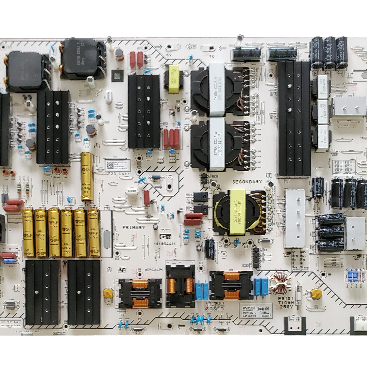 1-019-182-11 Sony Power Board, APS-455/B, 101964411, K-75XR90, K75XR90 ...