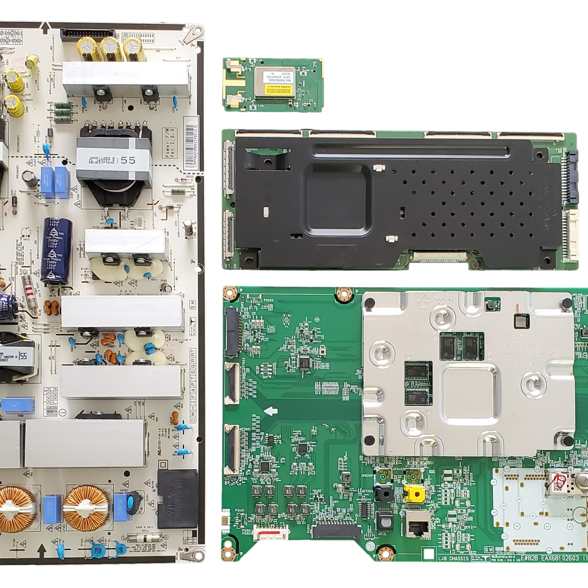 OLED55B8PUA LG TV Repair Parts Kit, EBT65210603 Main Board, EAY6474900 ...