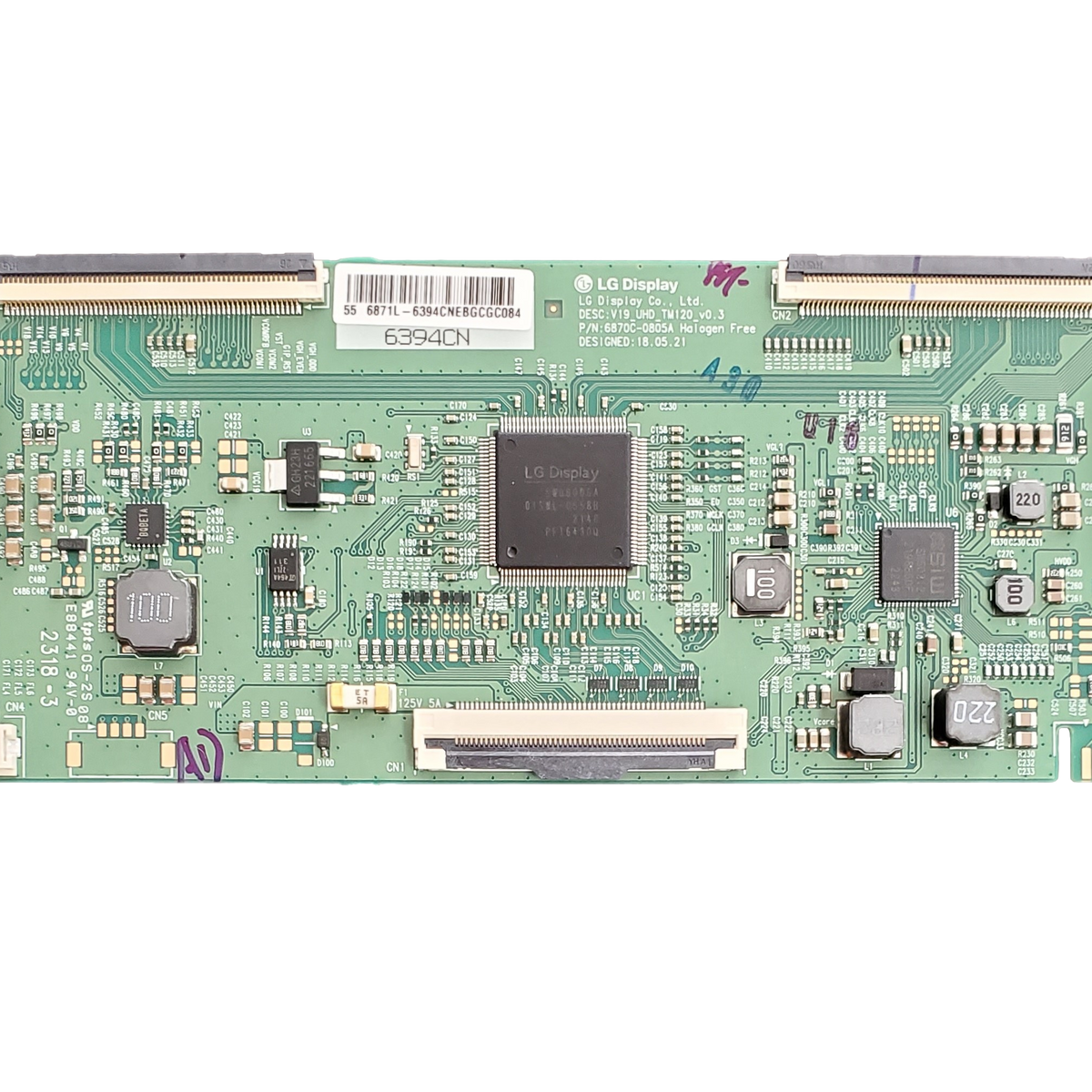 6871L-6394C Sharp T-Con, 6870C-0805A, 4P-B55EJ2U – TV Parts Today