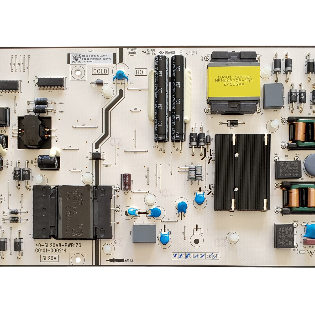 G0504-000303 TCL Power Supply, G0504-000303-Z00, G0101-000214, 40-SL20 ...