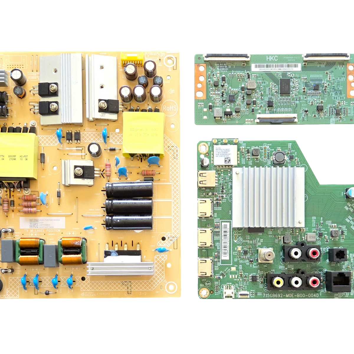 V555-J01 Vizio TV Repair Parts Kit, 756TXLCB02K041 Main Board, PLTVKY2 ...