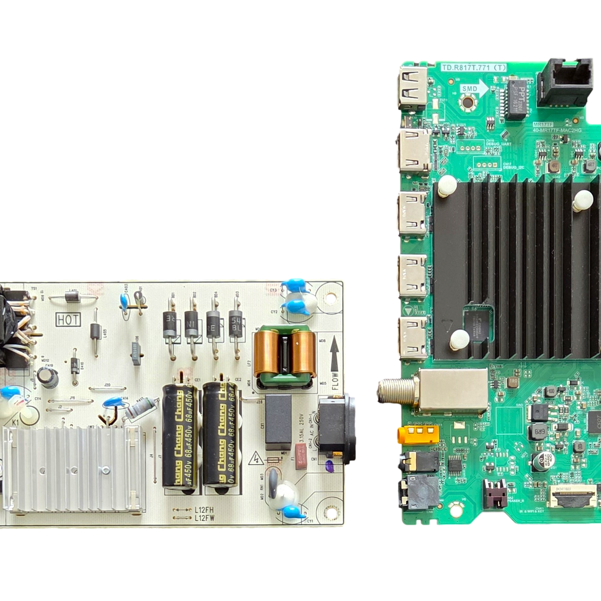 55S451 TCL TV Repair Parts Kit, 30904-000275 Main Board, 30805-000374 ...