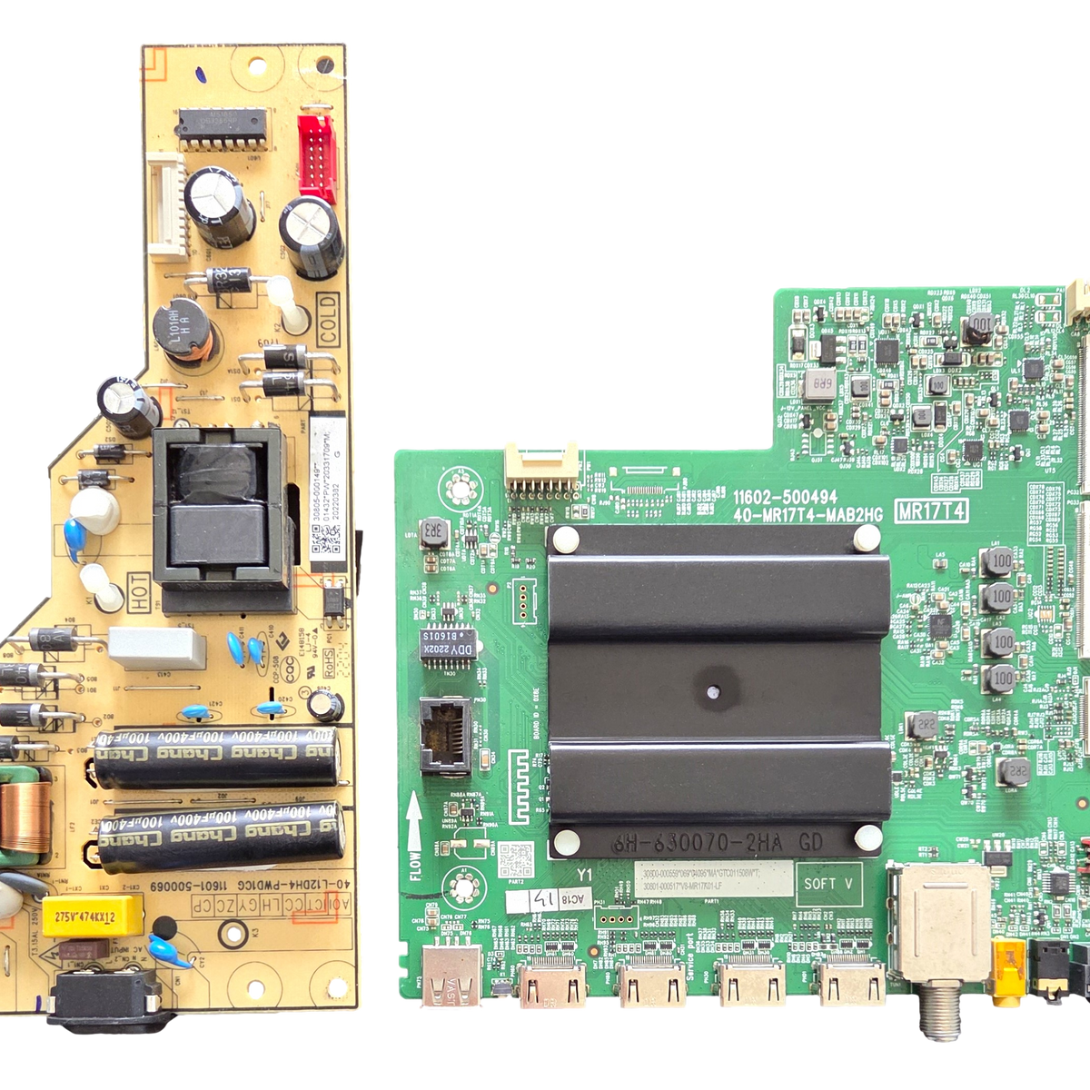 55S451 TCL TV Repair Parts Kit, 30800-000559 Main Board, 30805-000149 ...