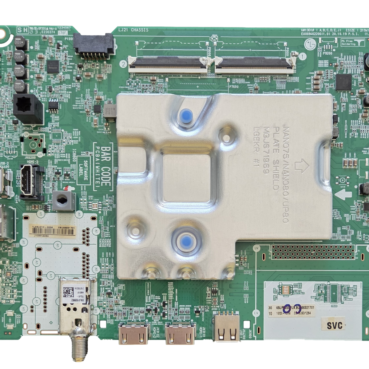 EBU66321701 LG Main Board, EAX69462206(1.0), 65UP8000PUA – TV Parts Today