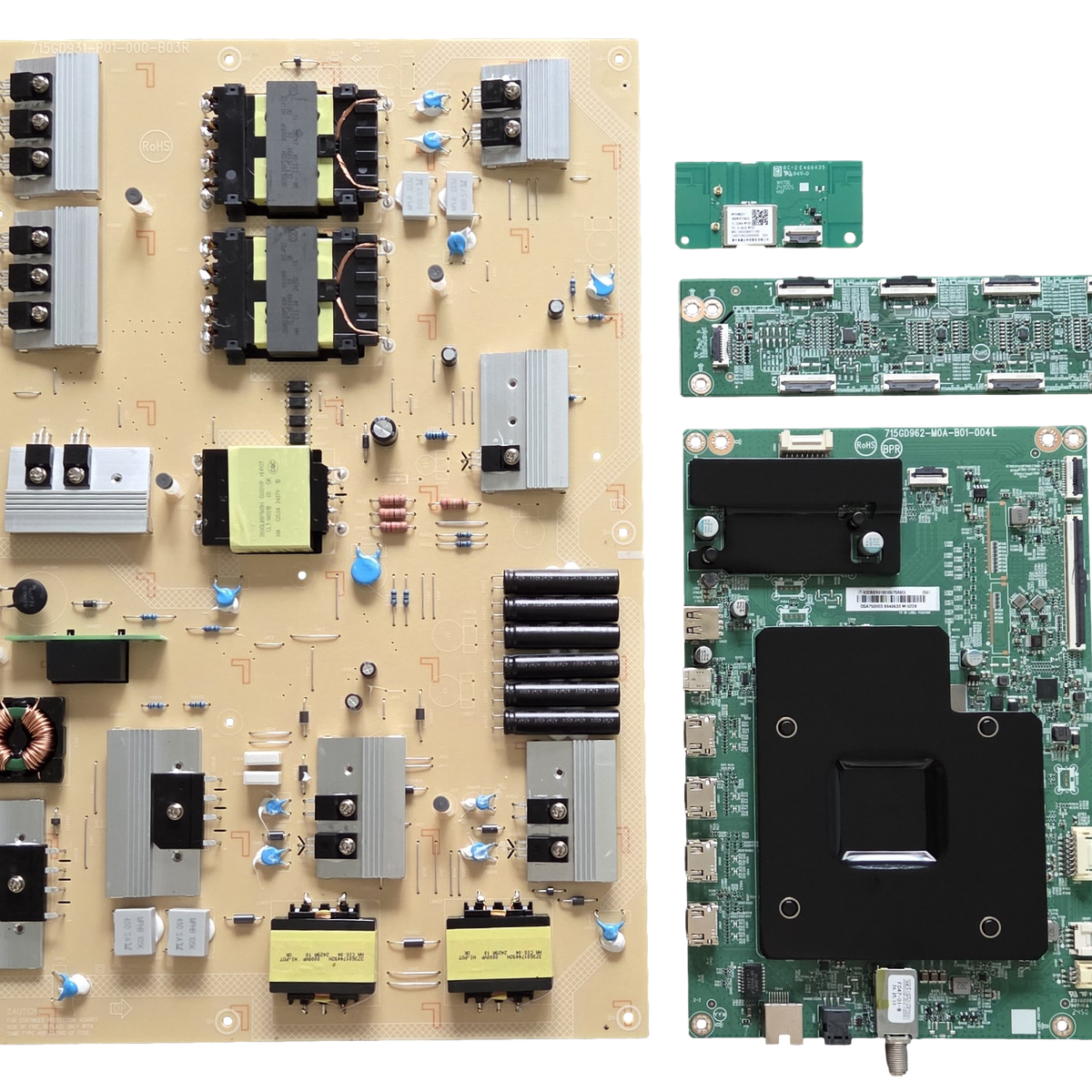 75R8C5 Roku TV Repair Parts Kit, 756TXOCB02K010 Main Board, ADTVM3040A ...
