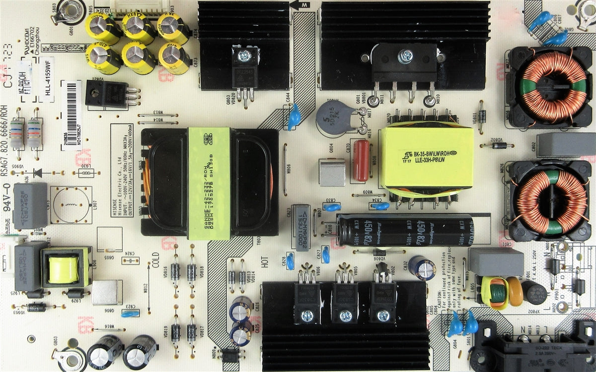 210935 Sharp Power Supply, RSAG7.820.6666/ROH, HLL-4155WF, LC-43LBU591 ...