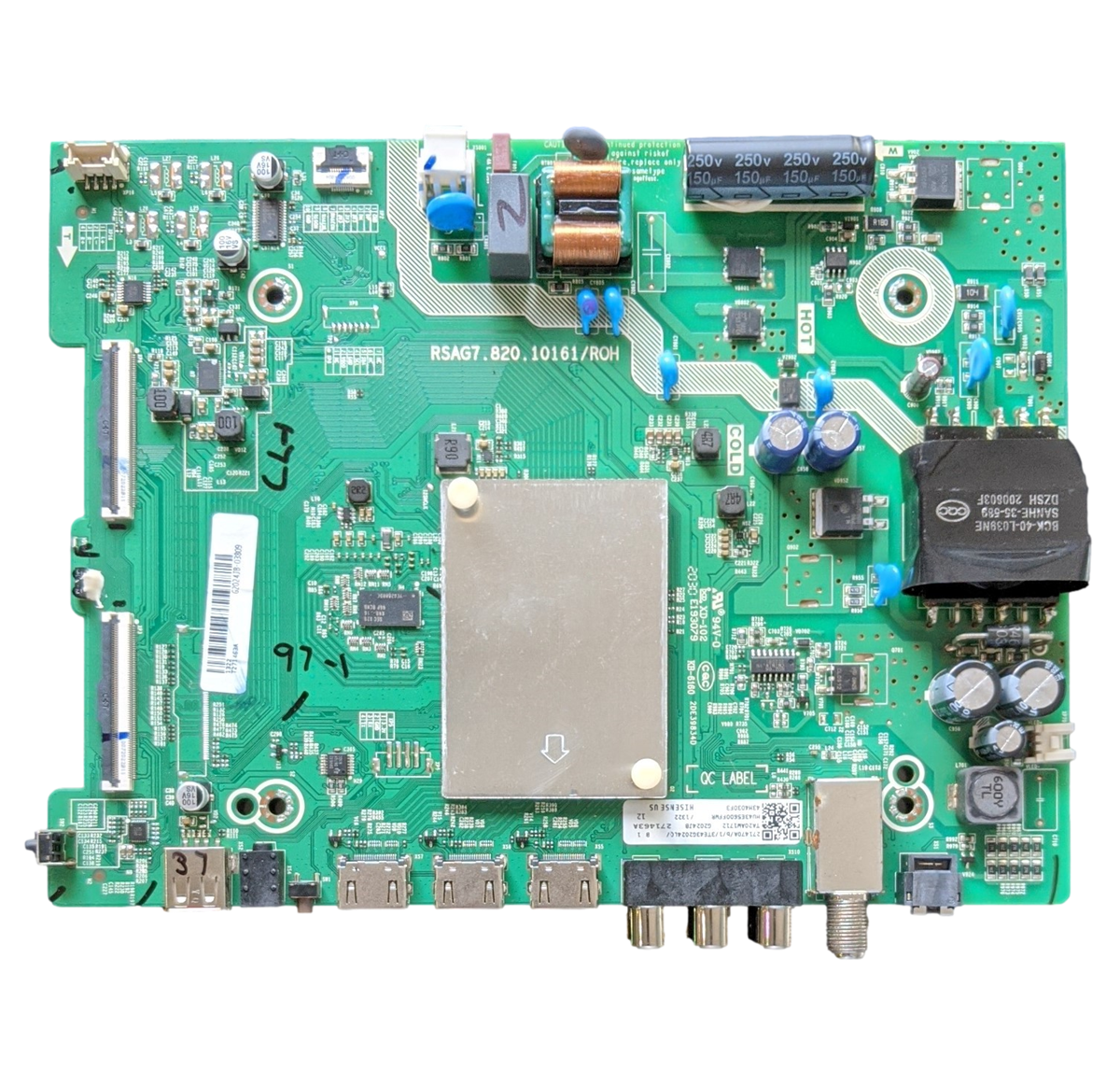 271470A Hisense Main Board, 271463A, RSAG7.820.10161/R0H, 43H4030F3 ...