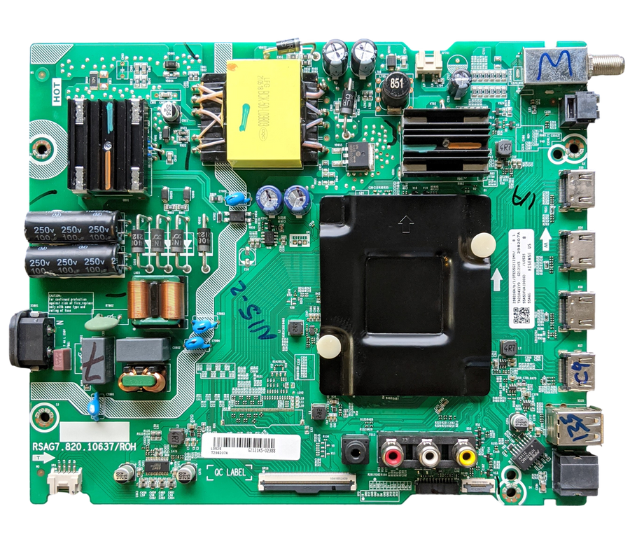 298206A Hisense Main Board, 301884, 298207A, G2121S5, 55A6G – TV Parts ...