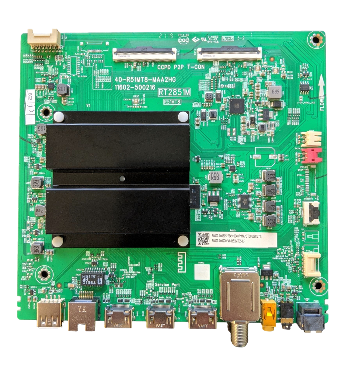 30800 00305 TCL Main Board 30801 000270 V8 R51MT02 LF1V133 40 R51MT8 30800 00305 TCL Main Board 30801 000270 V8 R51MT02 LF1V133 40 R51MT8
