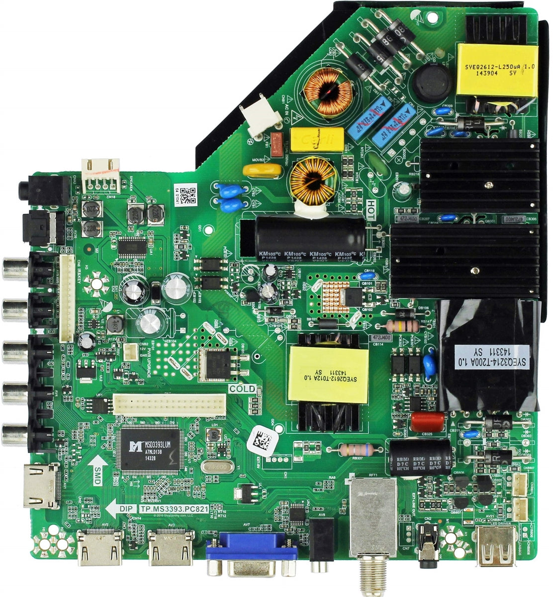 34012368 Element Main Board / Power Supply, TP.MS3393.PC821, 34012045 ...