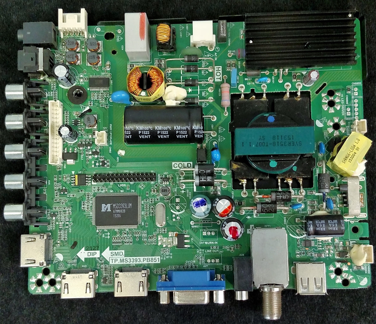 34014388 Seiki Main Board / Power Supply, TP.MS3393.PB851, L15072127 ...