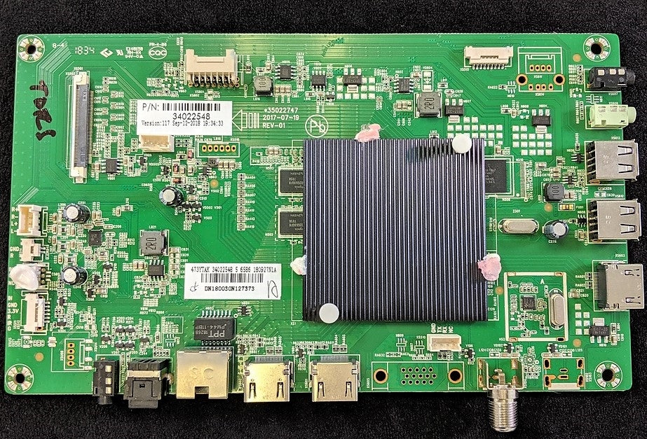 34022548 Element Main Board, *35022747, E4SW5518 – TV Parts Today