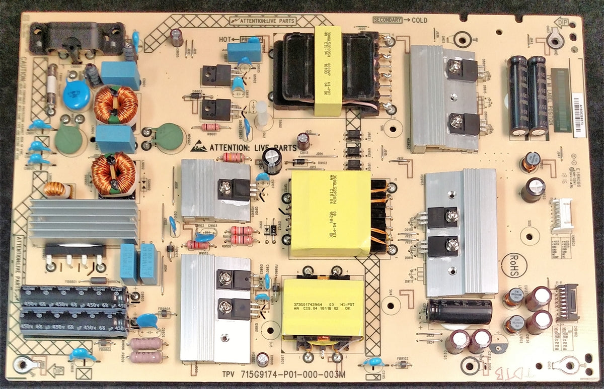 ADTVH2020AAV Vizio Power Supply, 715G9174-P01-000-003M, E55-F1 – TV ...