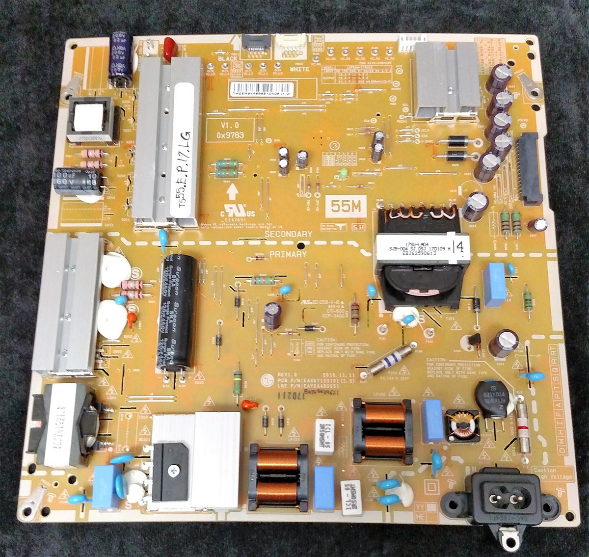 EAY64489651 LG Power Supply, EAX67133108, LGP55M-17SU12, 55SJ8500-UB ...