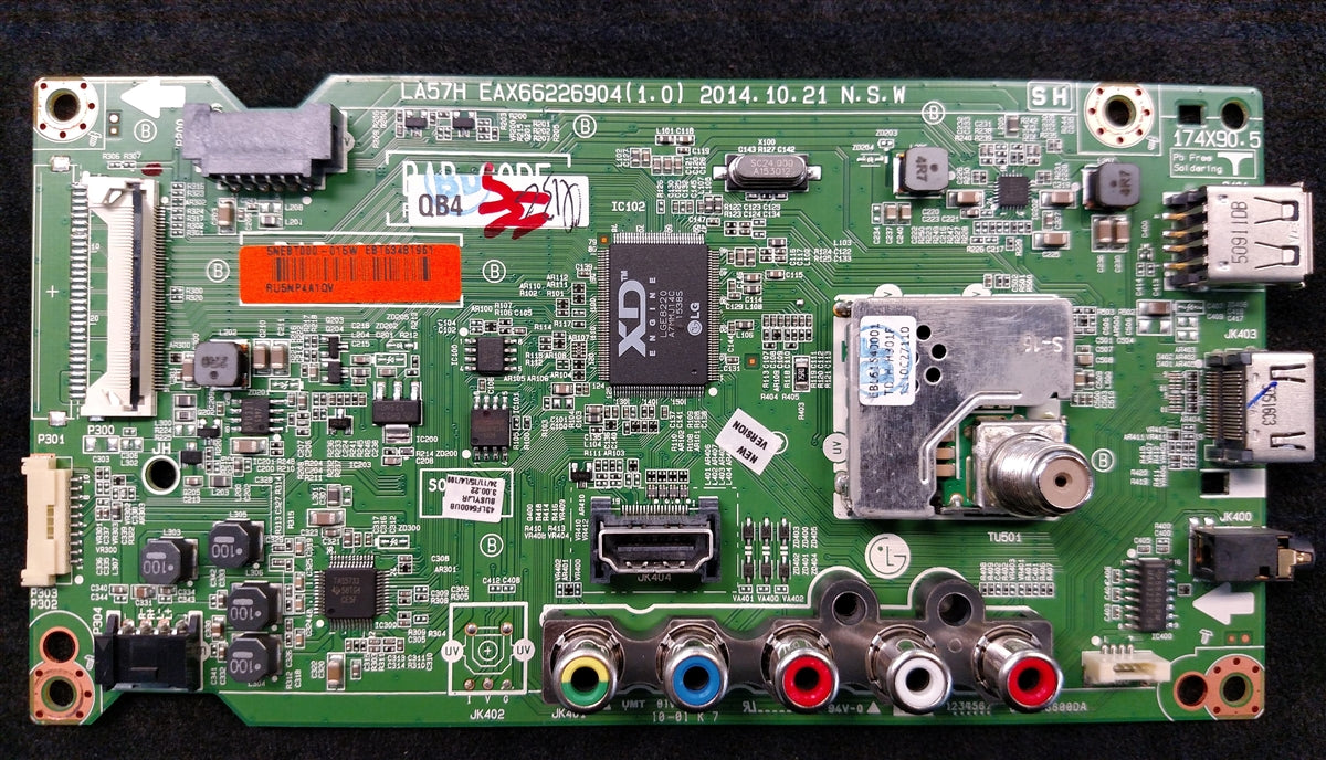 EBT63481961 LG Main Board, EAX66226904(1.0), 43LF5400-UB, 49LF5500-UA ...