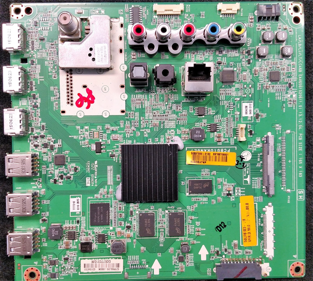 EBT63706601 LG TV Module, Main Board, EAX65610207(1.1), E230374, 50LF6 ...