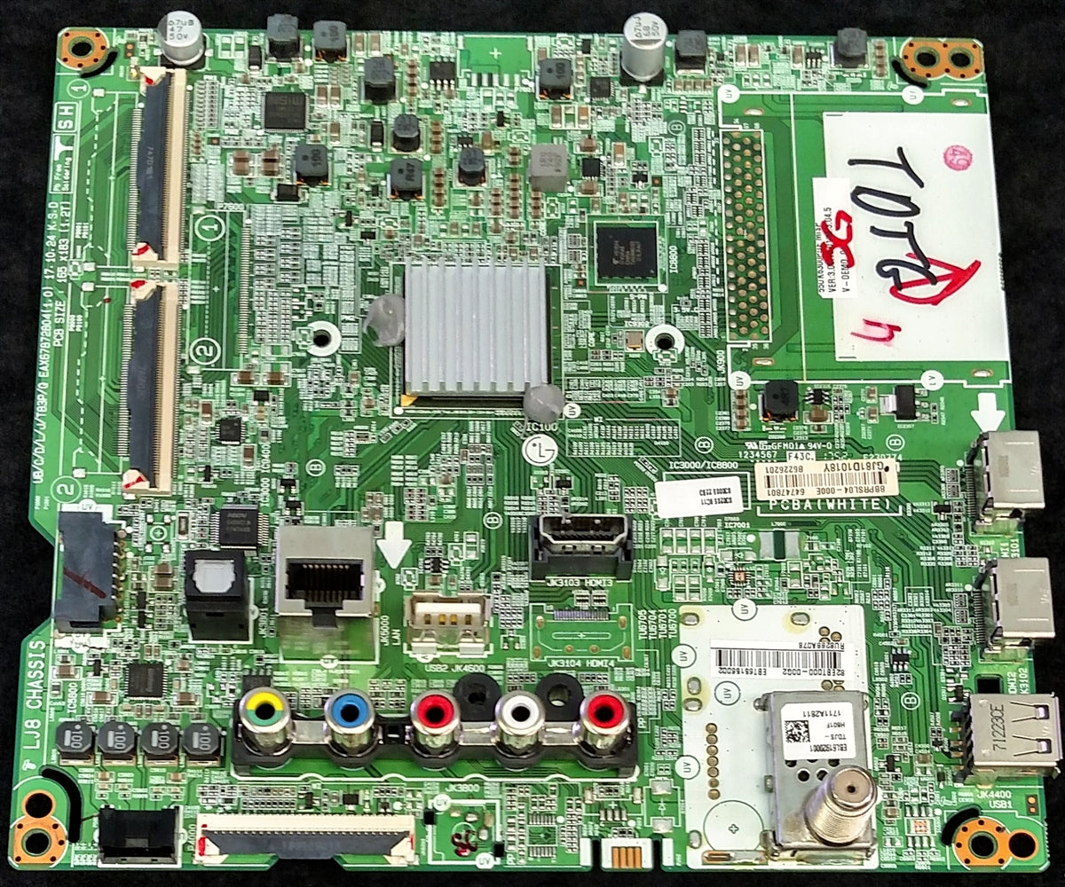 EBT65156002 LG MAIN BOARD, EAX67872804 (1.0), EBT65156002, 55UK6300PUE ...