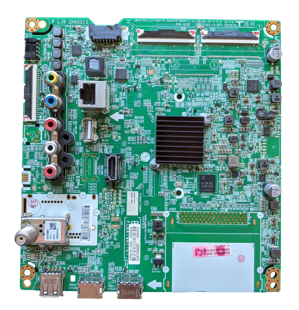 EBT65235201 LG Main Board, EAX67872805(1.0), 55UK6300PUE – TV Parts Today